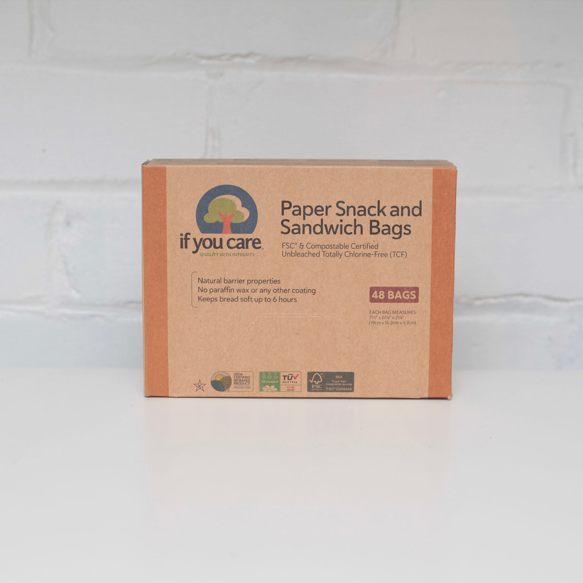 Paper Snack & Sandwich Bags (48 bags) – The Eco Pantry